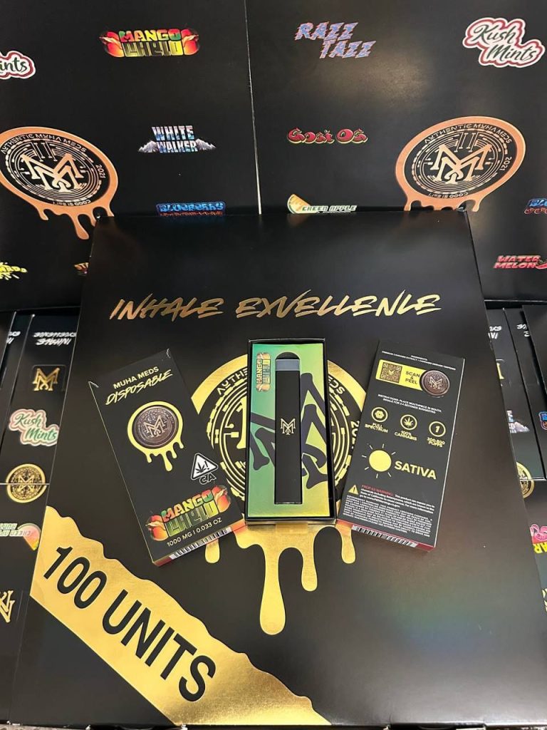 muha meds 2g live resin disposable thc vape pen 2000mg