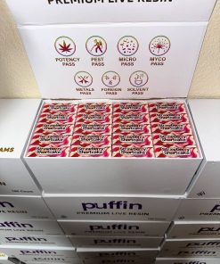 puffin 2g premium live resin disposable bar thc vape pen 1000mg