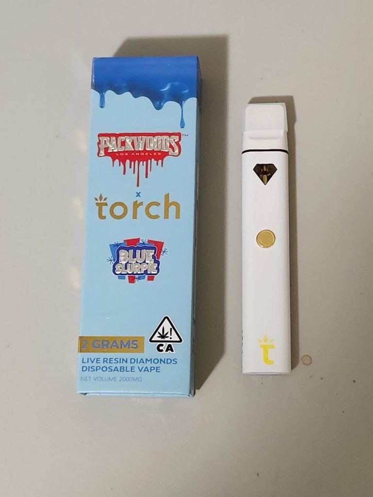 packwoods x torch 2g live resin diamonds disposable vape pen