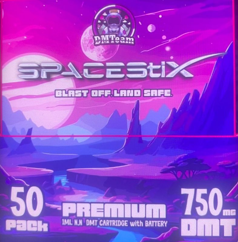 premium space stix dmt team vape cartridge with battery